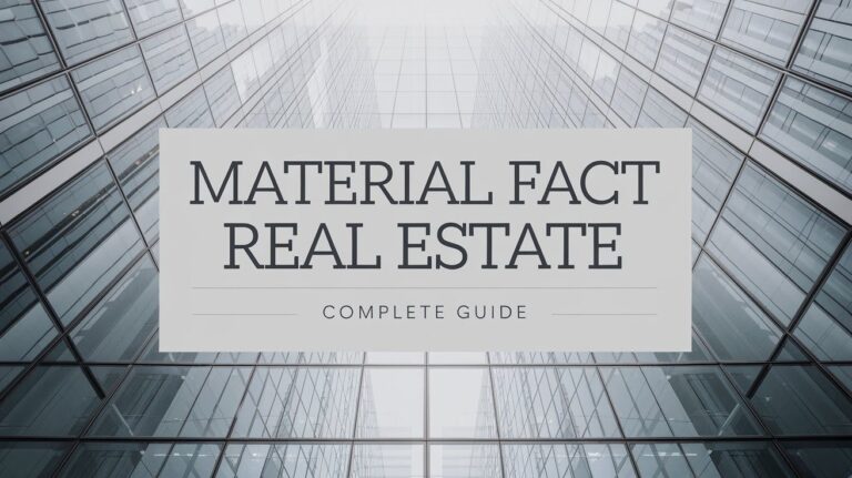 Material Fact Real Estate: Complete Guide - HousesLaw